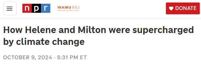 No, Hurricanes Helene and Milton Were Not “Supercharged” by Climate ...